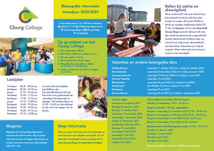 Schoolgids | Cburg College Amsterdam